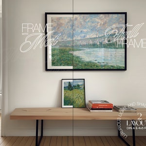 DIN A and 4x5 Ratio Photoshop Frame Mockup in Classic Apartment ...
