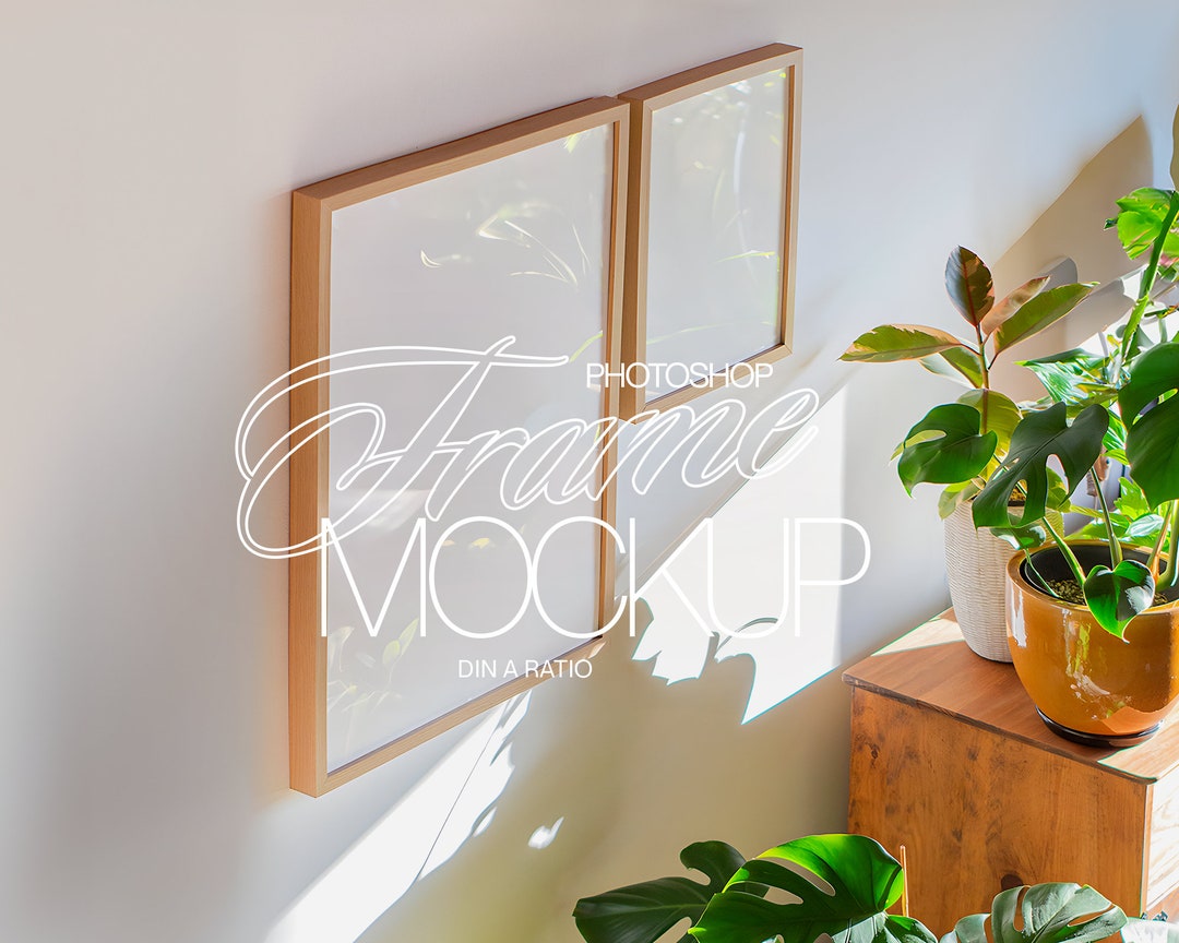 A3 and A4 Frames Photoshop Mockup for Art and Prints Display | DIN A ...