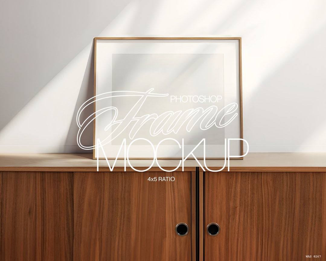 4x5 Landscape Frame Photoshop Mockup for Art and Printables | 16x20 ...