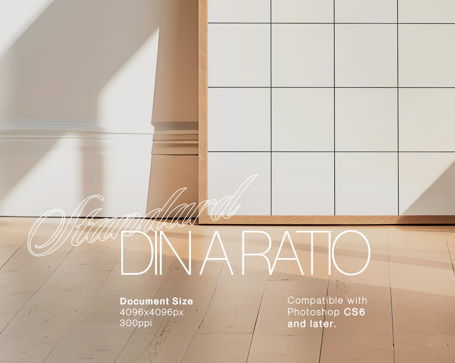 DIN A Vertical Frame Mockup Frame Leaning on Wall Template for ...