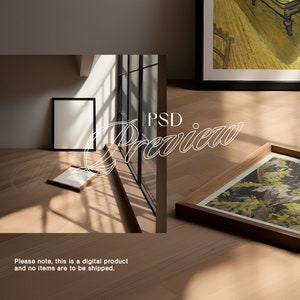 Two 4x5 Frames Photoshop Mockup for Art and Prints Display | 16x20 ...
