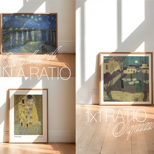 Square, Portrait and Landscape Frame Mockup Pack of Three PSD | 1x1 ...