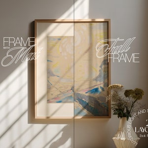 3x4 Frame Mockup Template | Photoshop Vertical Frame Mockup | Simple ...