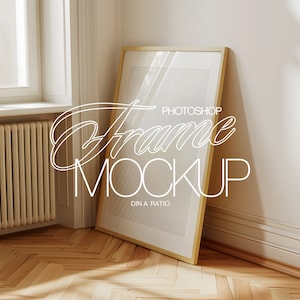 DIN A Frame Photoshop Mockup for Art and Prints Display | ISO Frame ...