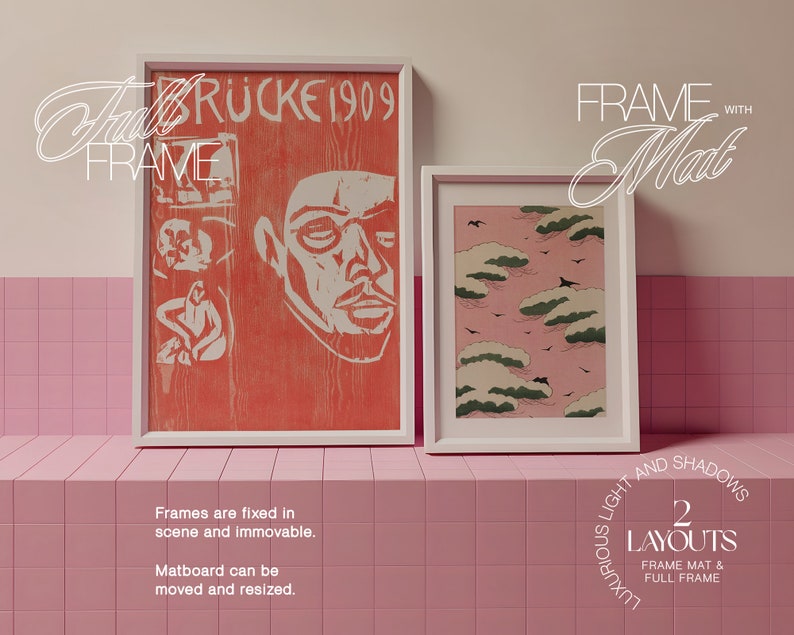 A3 and A4 Frame Mockup Photoshop Template | ISO Vertical Frame PSD ...