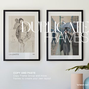 Movable Frame Photoshop Mockup for Art and Printables | DIN A Vertical ...