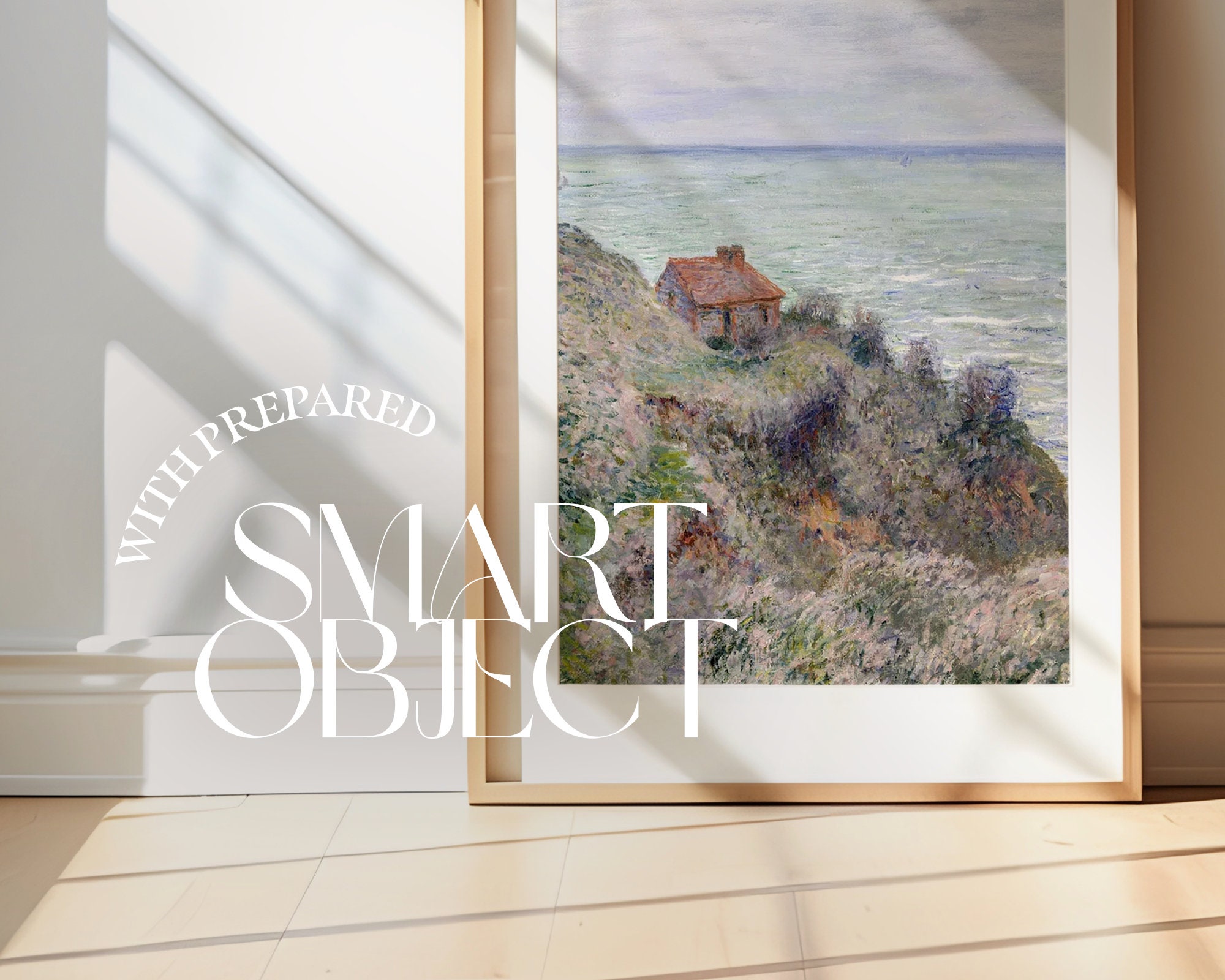 DIN A Leaning Frame Mockup for Photoshop Vertical Wood Frame - Etsy