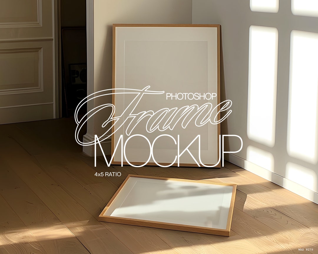 4x5 Photoshop Frame Mockup Template for Art and Prints Display | 16x20 ...