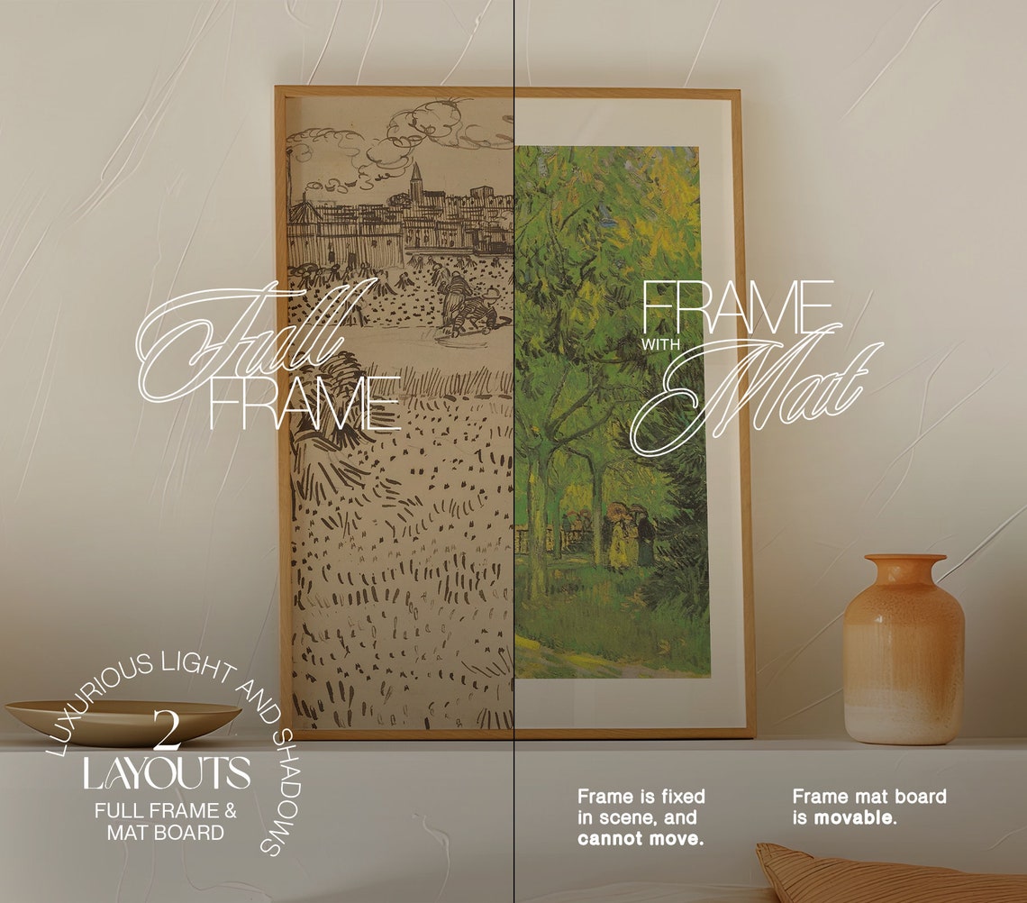 DIN A Frame on Ledge Photoshop Mockup Template in Boho Bedroom Interior ...