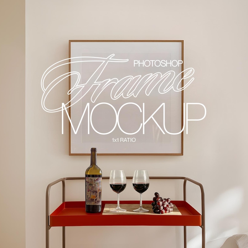 Gold Bar Square Frame - Etsy