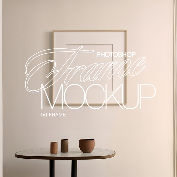 Frame 1x1 Mockup - Etsy