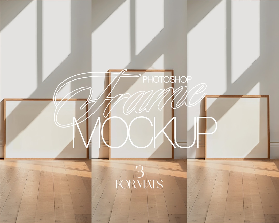 Square, Portrait and Landscape Frame Mockup Pack of Three PSD 1x1, DIN ...