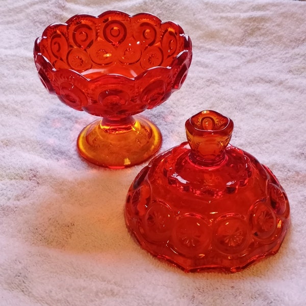 Amberina Candy Dish - Etsy