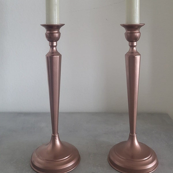 Copper Candlesticks - Etsy