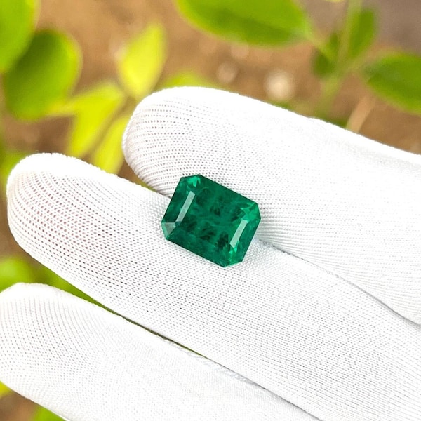 Emerald Hydrothermal Lab Grown Emerald Octagon - Etsy