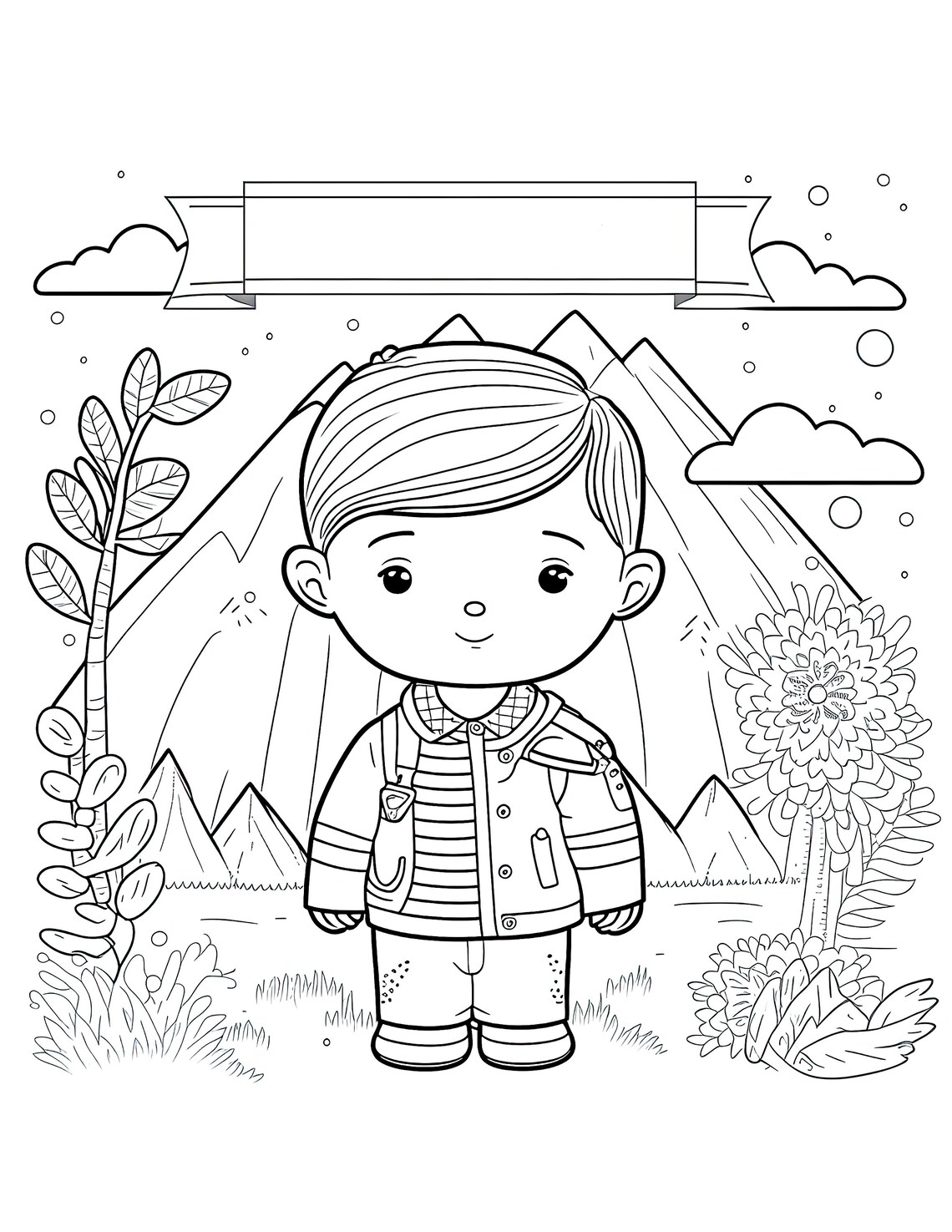 23 Cute Kids Coloring Pages, Instant Download, Print at Home - Etsy