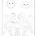 30 Cute Flamingo Coloring Pages for Children and Adults, Instant ...