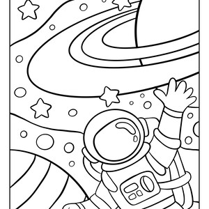 10 Outer Space Coloring Pages, Instant Printable Download - Etsy