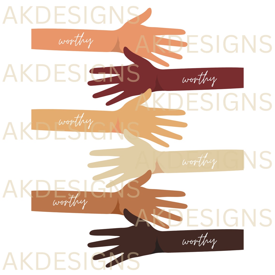 Multicultural Worthy Print - Etsy