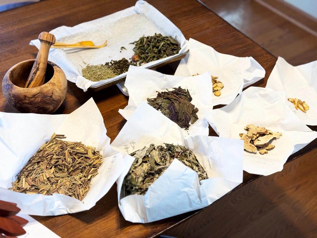New Opening - Natural Herbal Sachet – Mugwort, Lemongrass, Peppermint ...