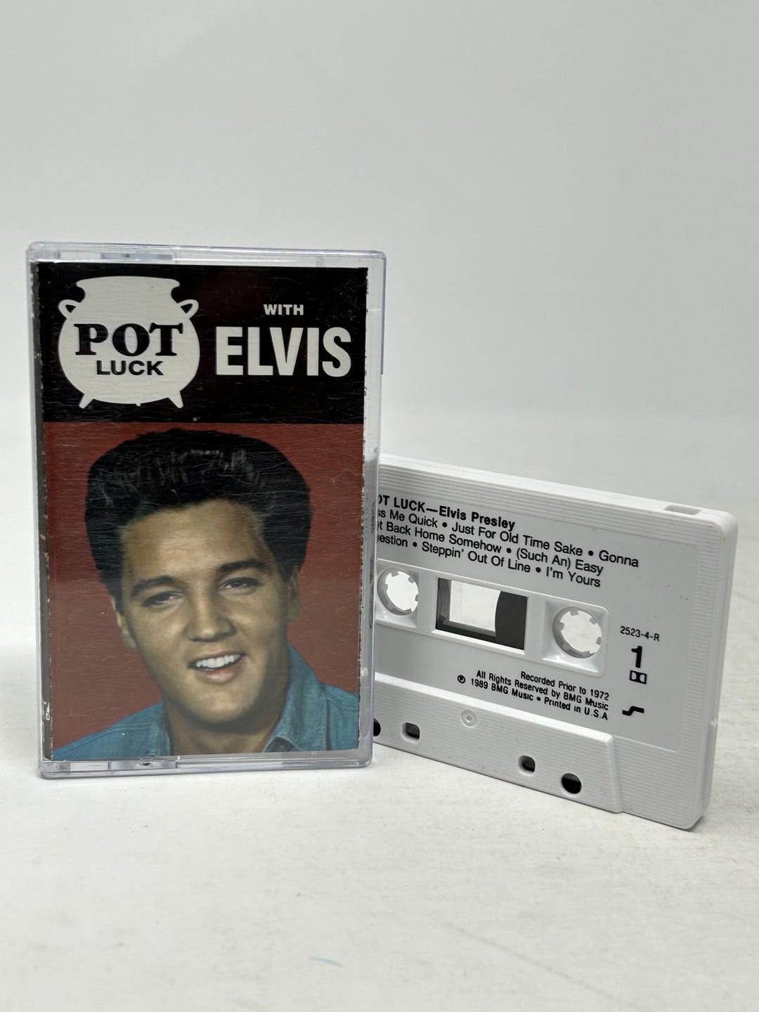Elvis Presley Pot Luck With Elvis Vintage Cassette Tape With New Case ...