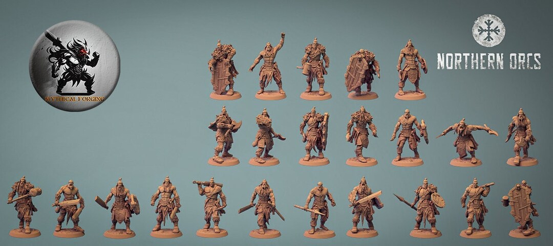 Northern Orcs Infantry Pack by Rescale Miniatures Dungeons and Dragons ...