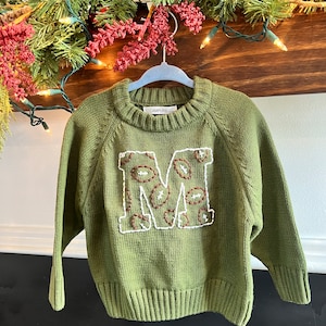 Custom Hand Embroidered Football Baby or Toddler Sweater - Etsy