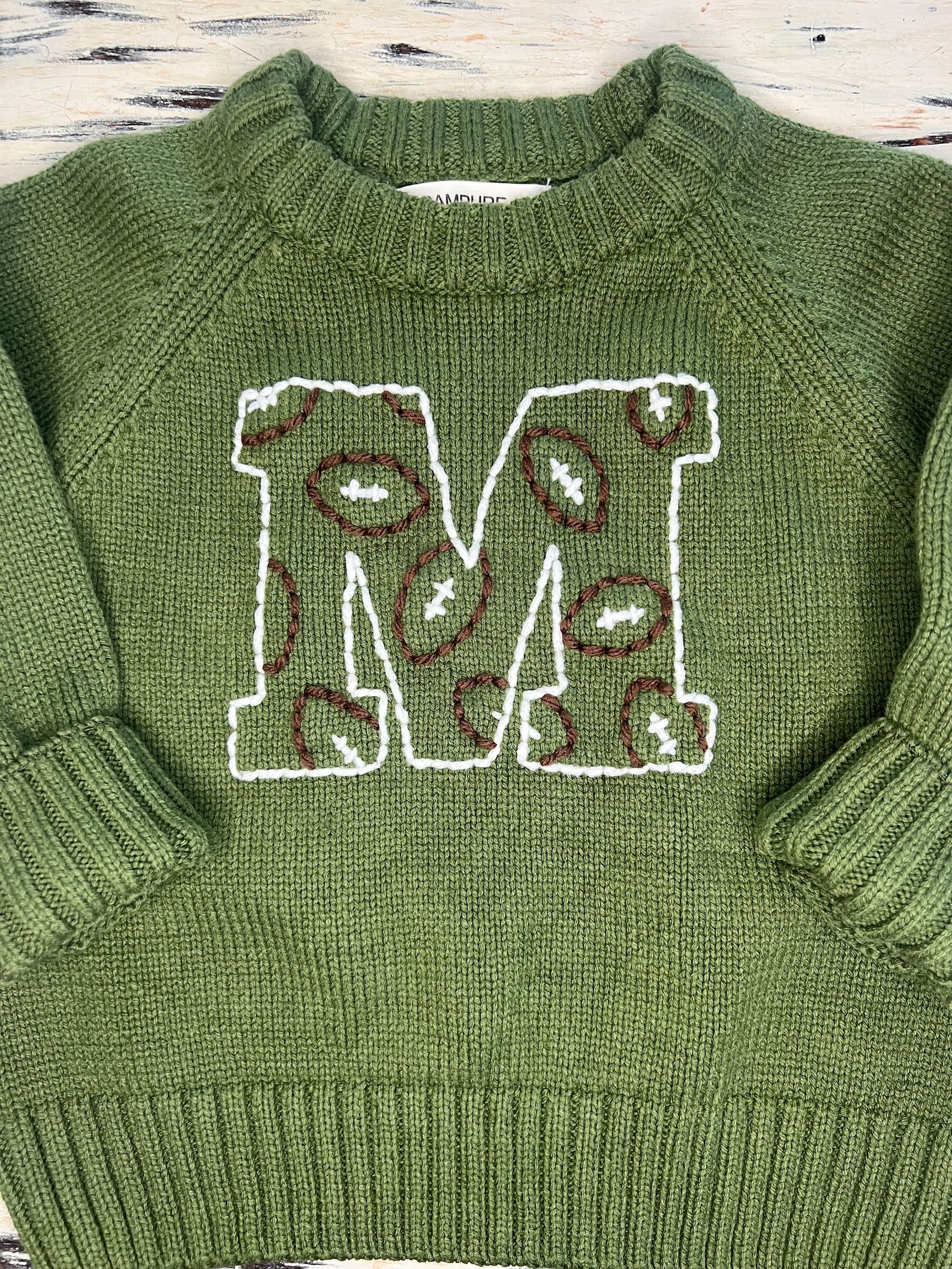 Custom Hand Embroidered Football Baby or Toddler Sweater - Etsy