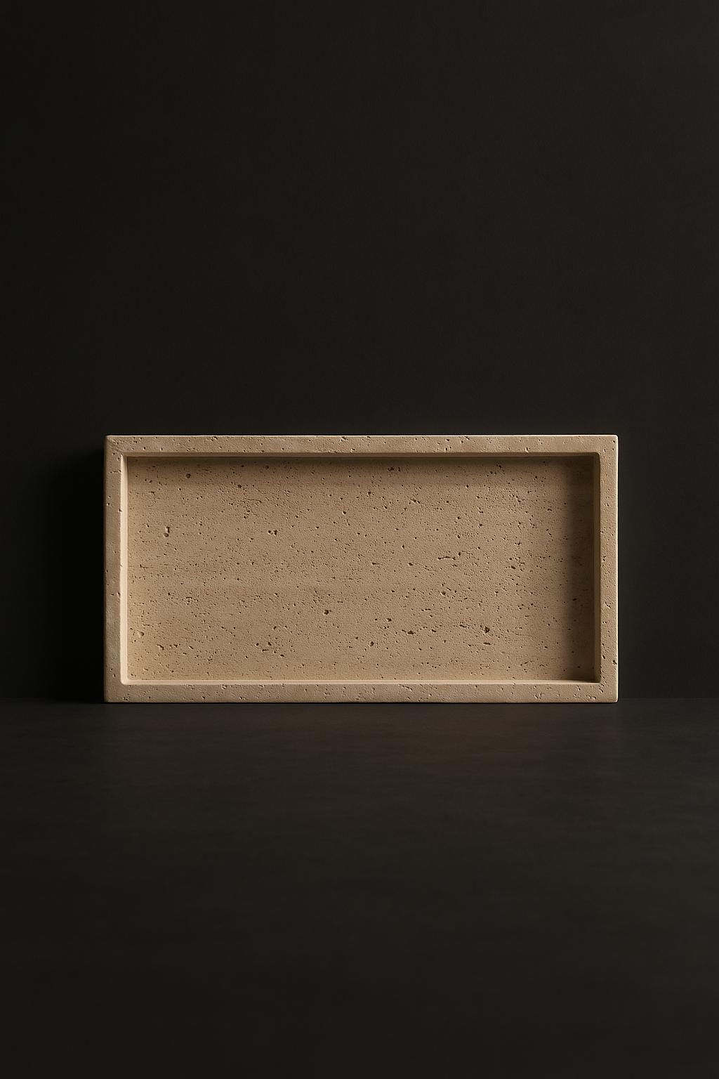 Travertine Stone Tray – Minimal Rectangular Catchall - Etsy
