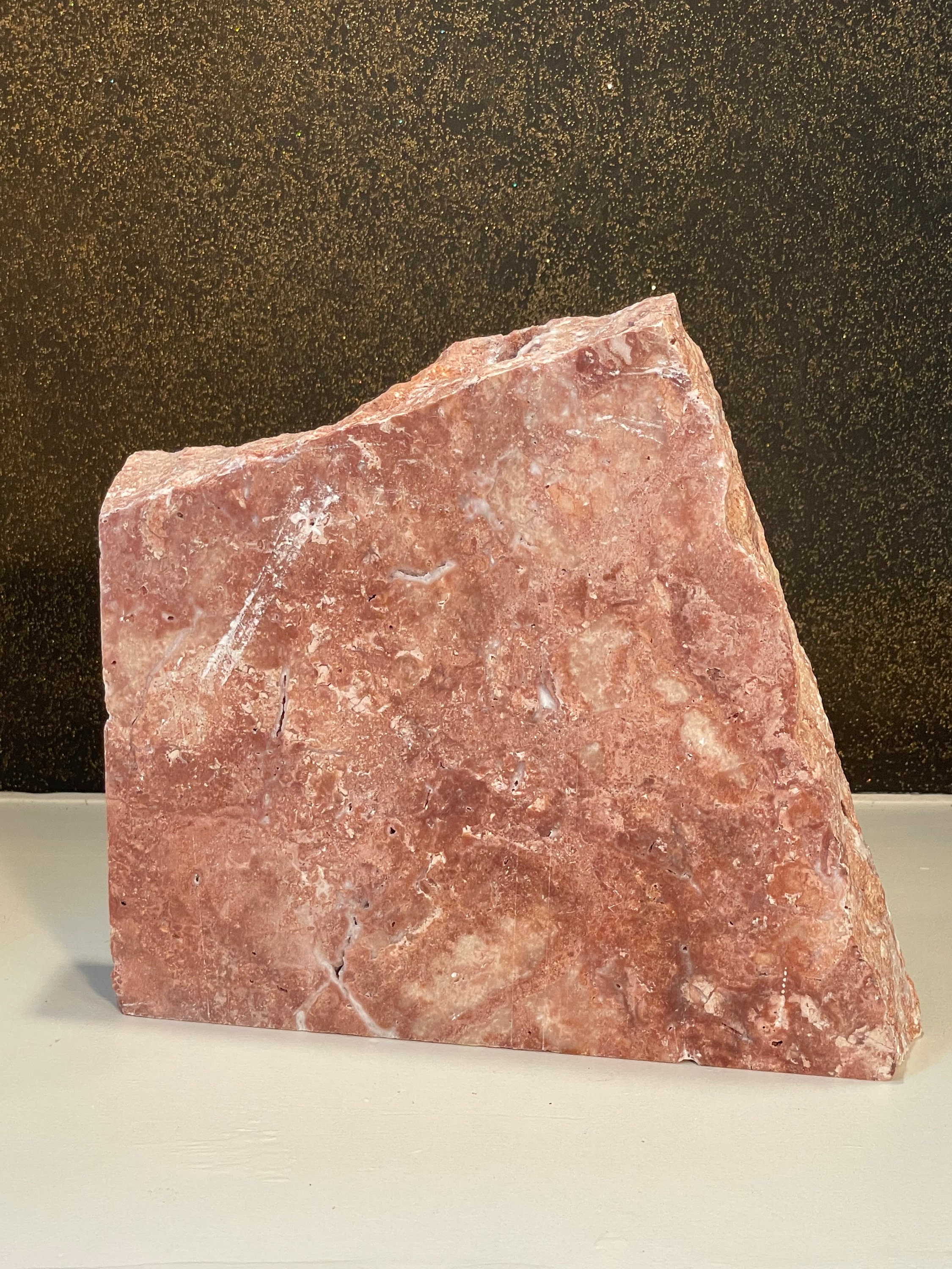 Pink Marble Slab, Marble Coffee Table Display, Offcut Natural Stone ...