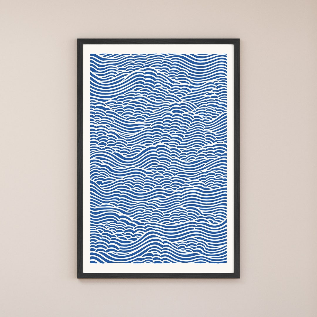 Woodblock Wave Print, Printable Poster, Digital Download, High ...
