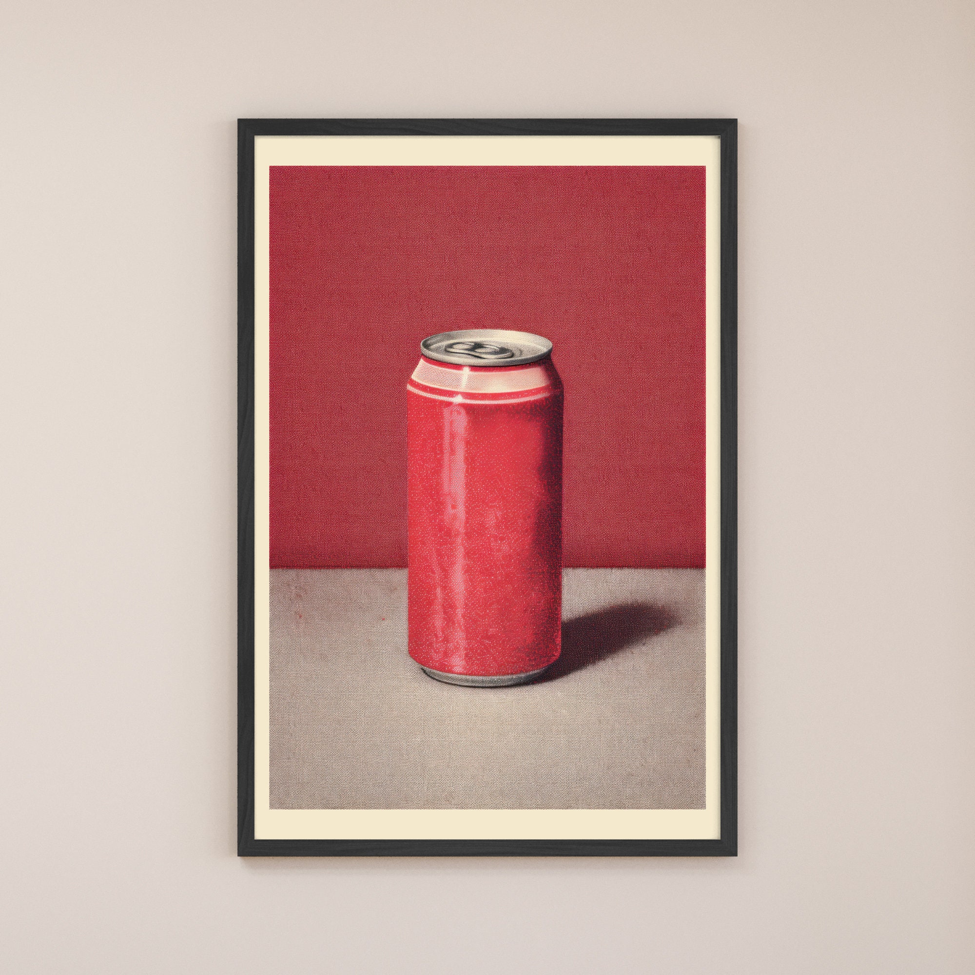 Red Soda Can Print Printable Poster Digital Download High - Etsy