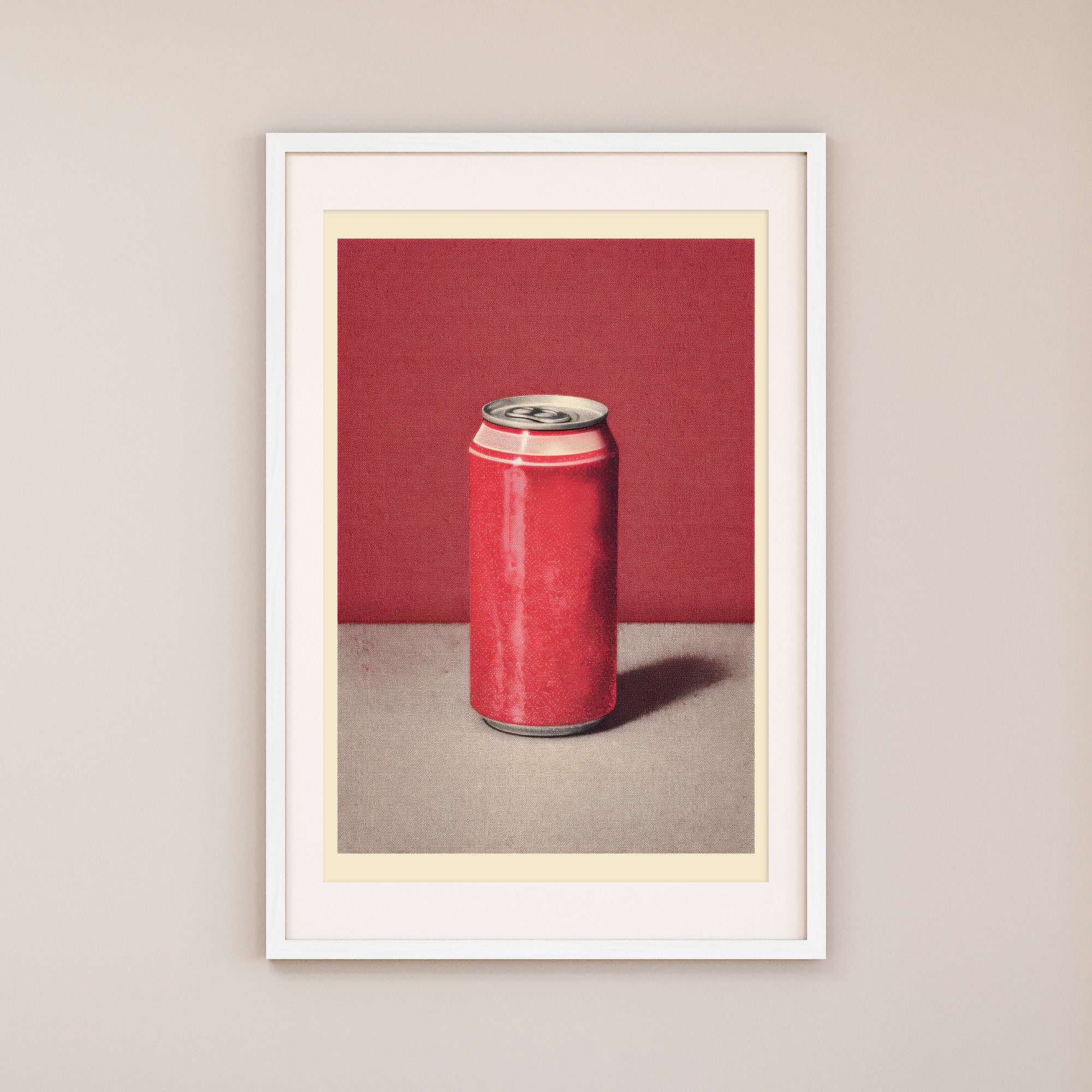 Red Soda Can Print Printable Poster Digital Download High - Etsy