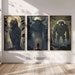 Cryptid Wall Art Set of 3 | Dragon, Monster, Phoenix | Dark Theme ...