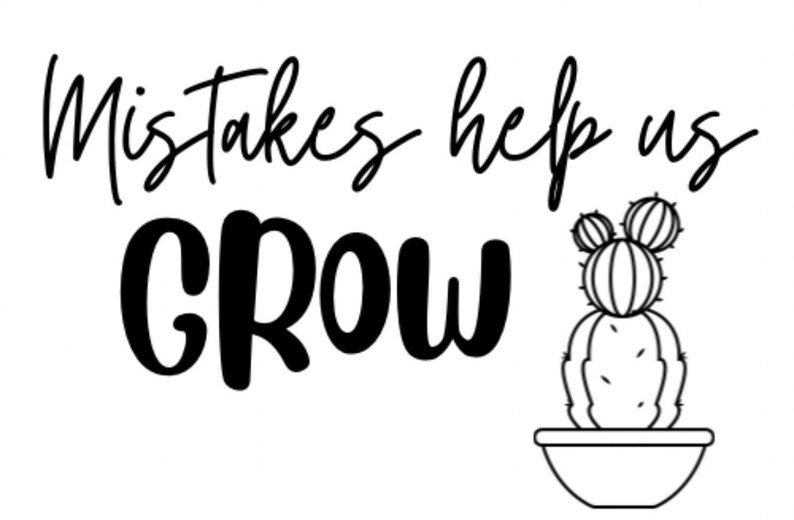 Mistakes Help Us Grow SVG - Etsy