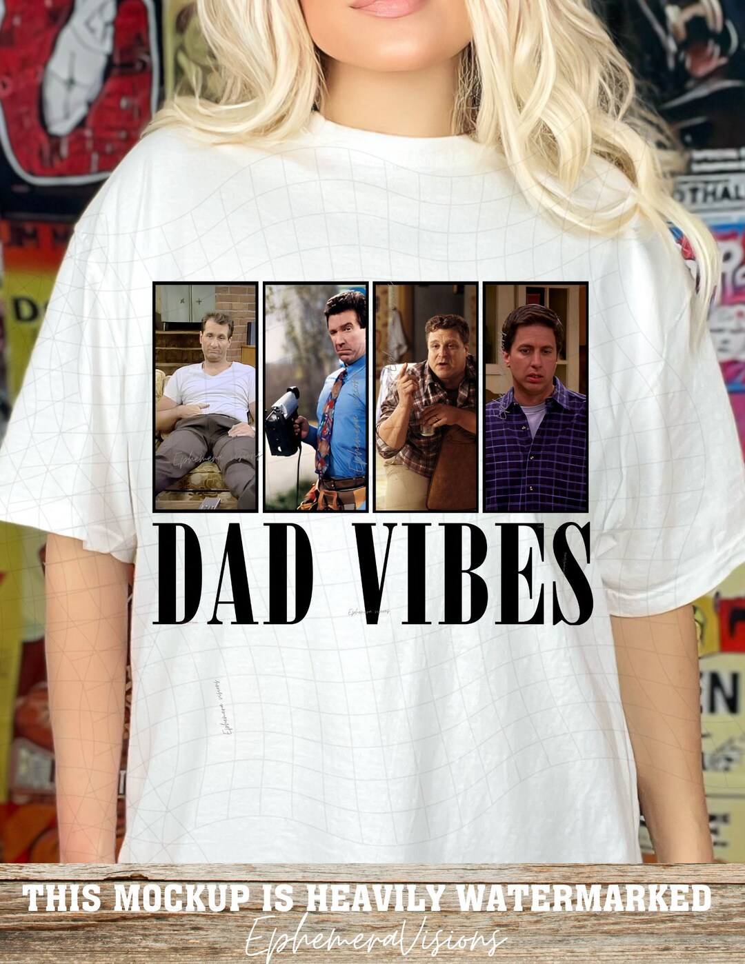 DAD Vibes Png, 90s Dad Vibes, 2 Designs, PNG, Gift for Dad, Digital ...