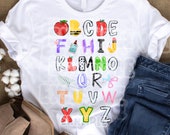 Teacher Alphabet Design Back to School PNG Sublimation - Etsy