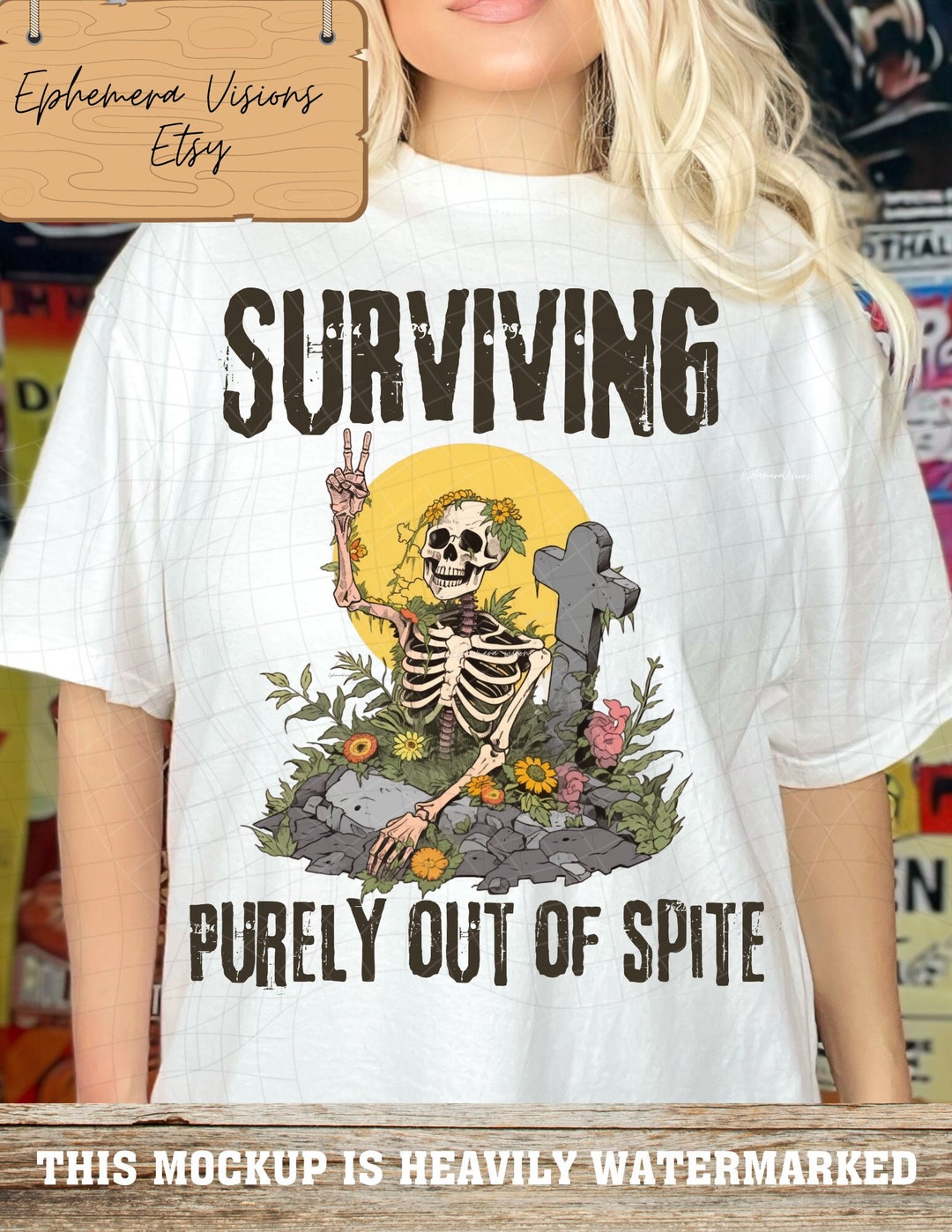 Surviving Purely Out of Spite, Digital Designs, Sarcastic, Funny ...