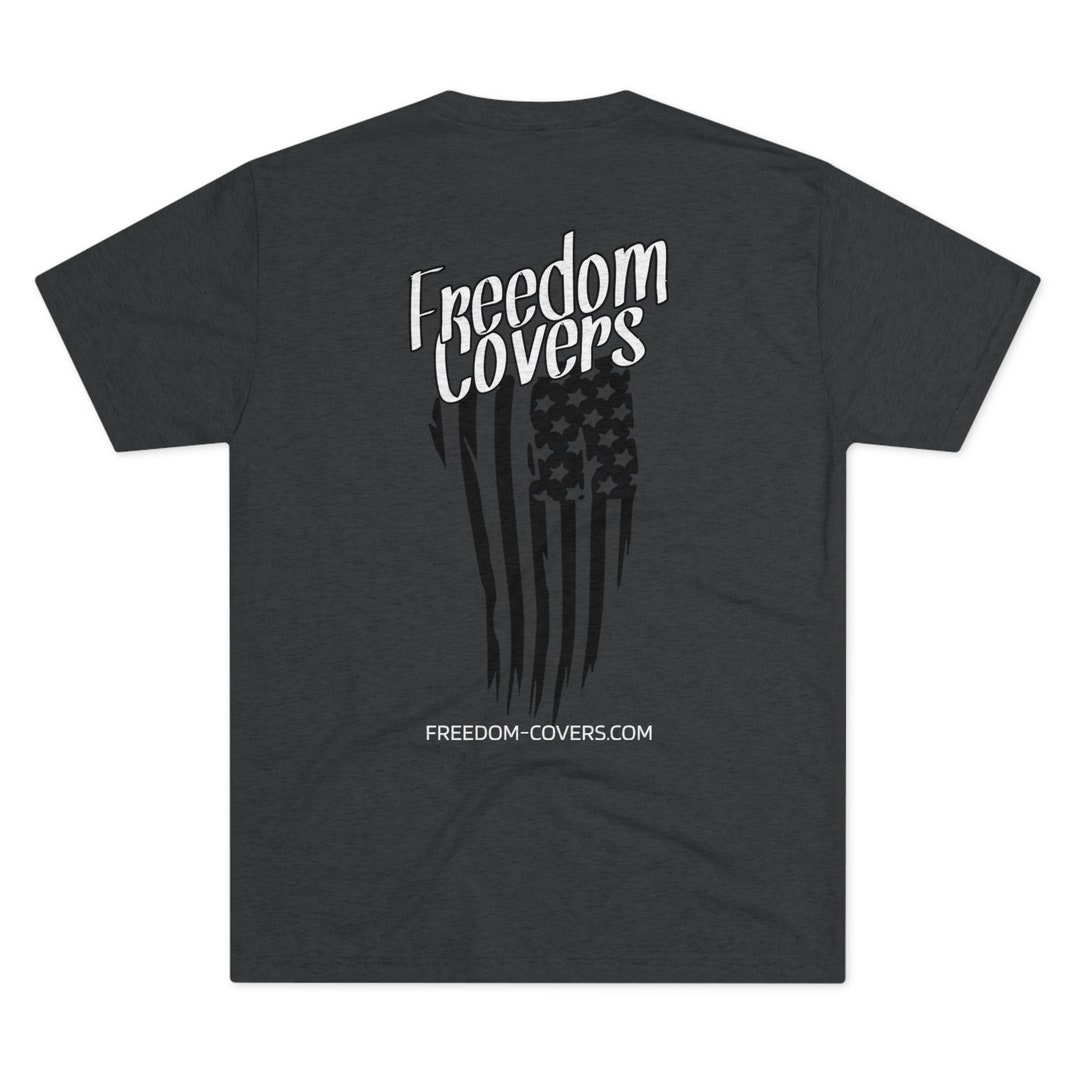 Freedom Covers - Large Flag Tee - BW - Etsy