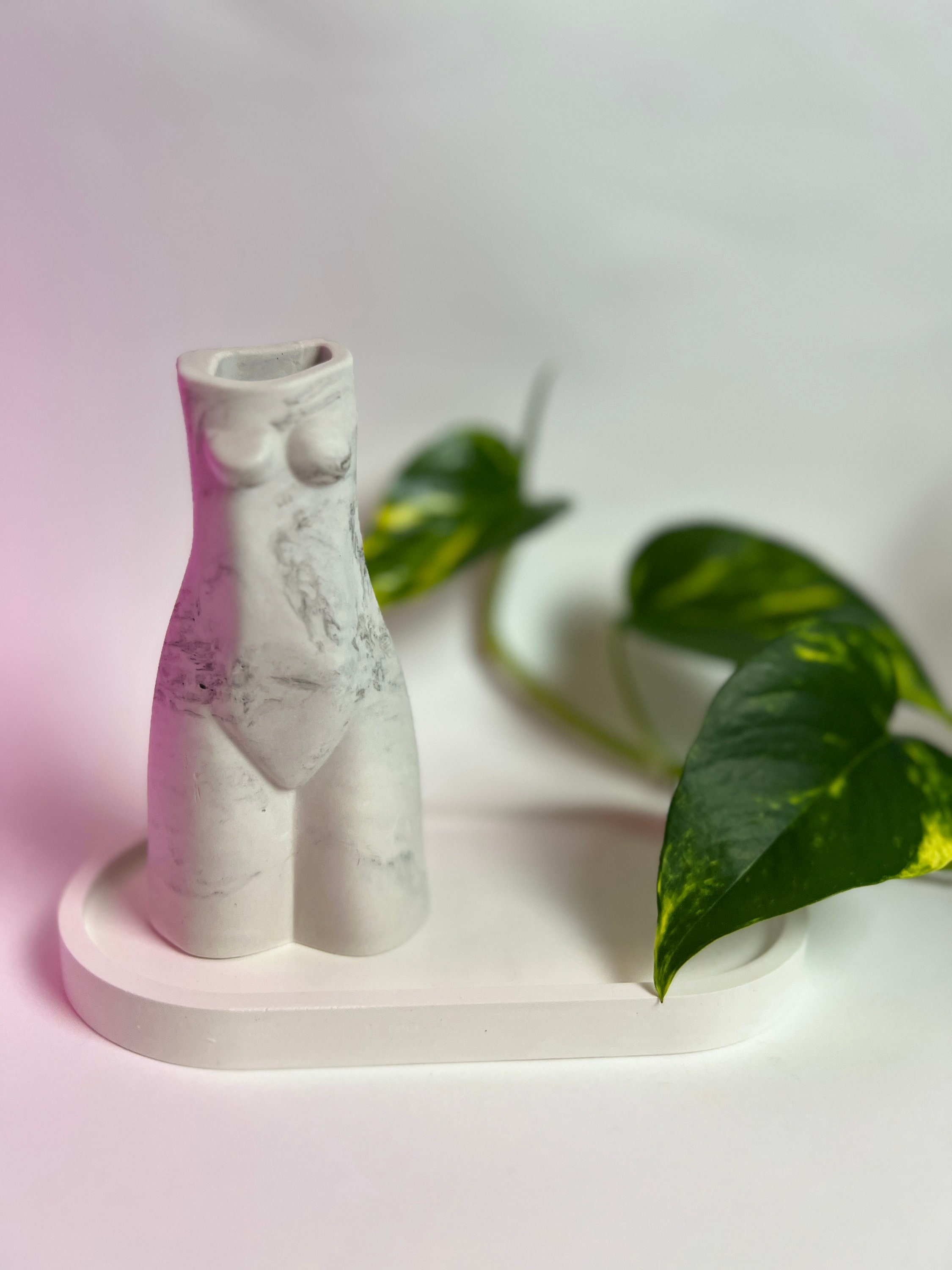 Abstract Female Body Vase for Dry Dried Flowers, Nordic Minimalist ...