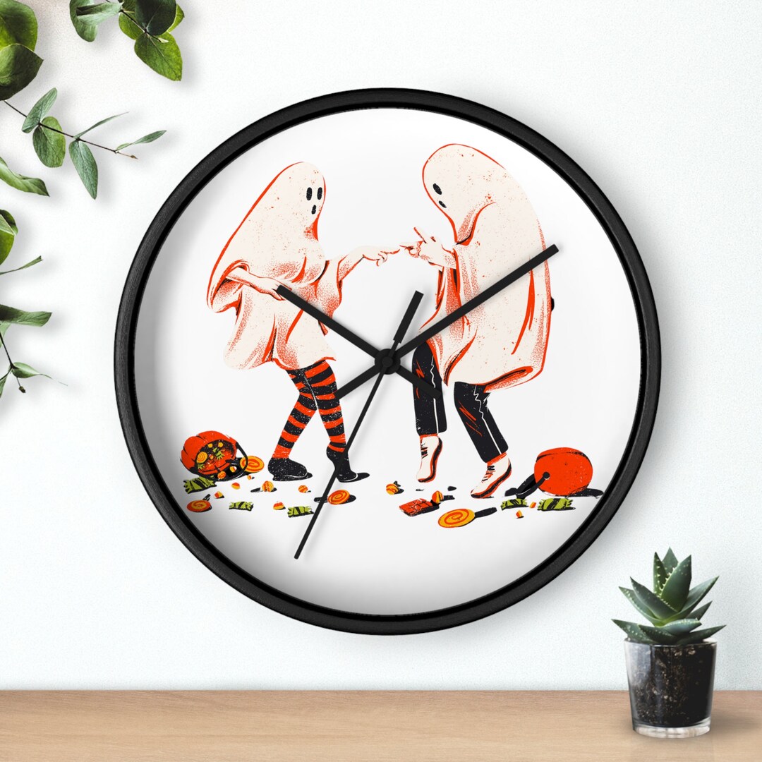 Friendly Ghost Couple Wall Clock - Etsy
