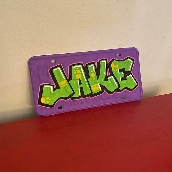 Graffiti License Plate - Etsy