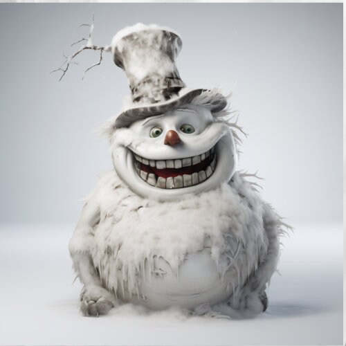 Angry Snowman Clipart, 5 High Quality PNG, Digital Download, Card ...