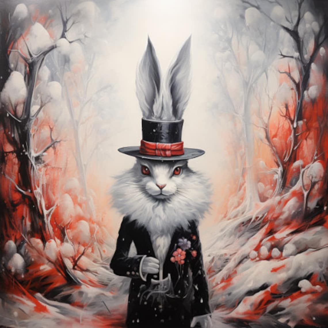 Easter Bunny Clipart, 8 High Quality PNG, Mad Hatter Digital Download ...