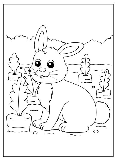 39 Animal Printable Coloring Pages Kids Age 4-8 | Happy Animals | Kids ...