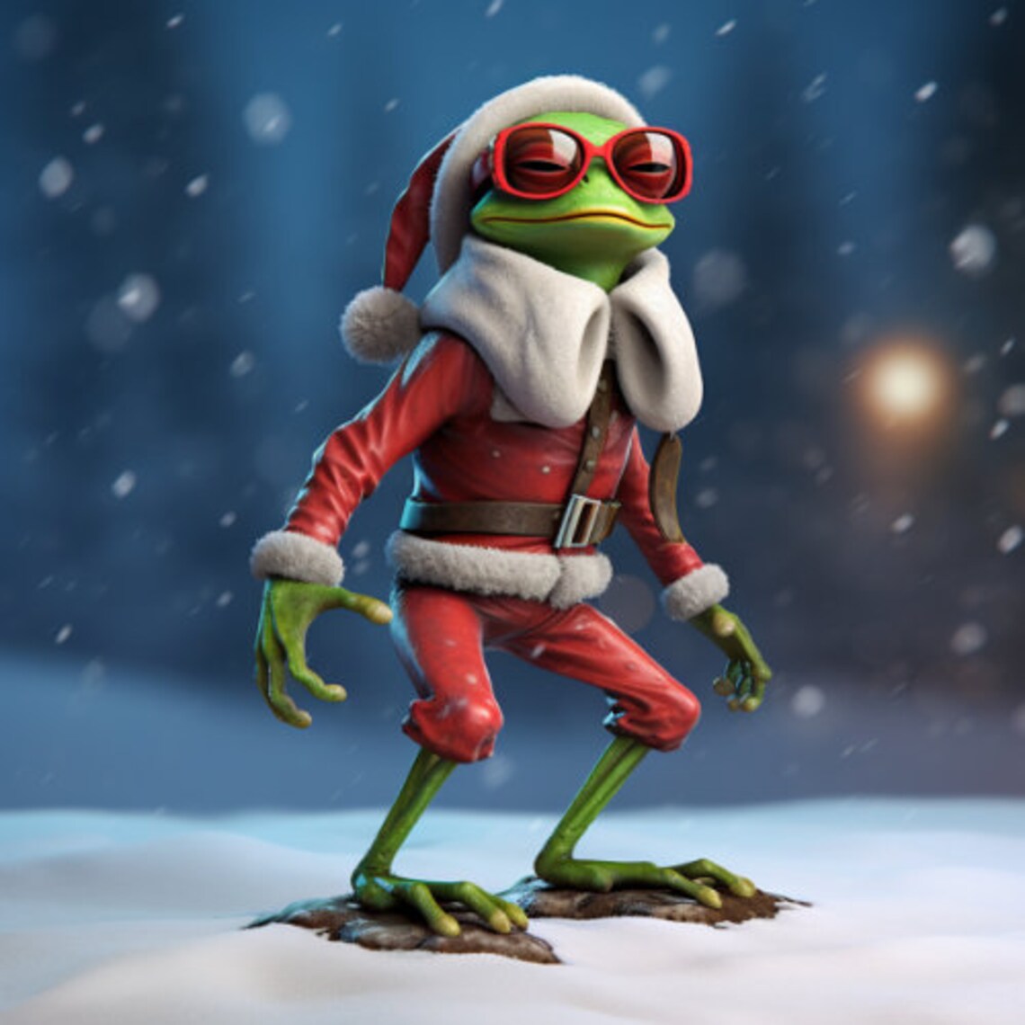 Frog Santa Clipart, 9 High Quality PNG, Digital Download, Card Making ...