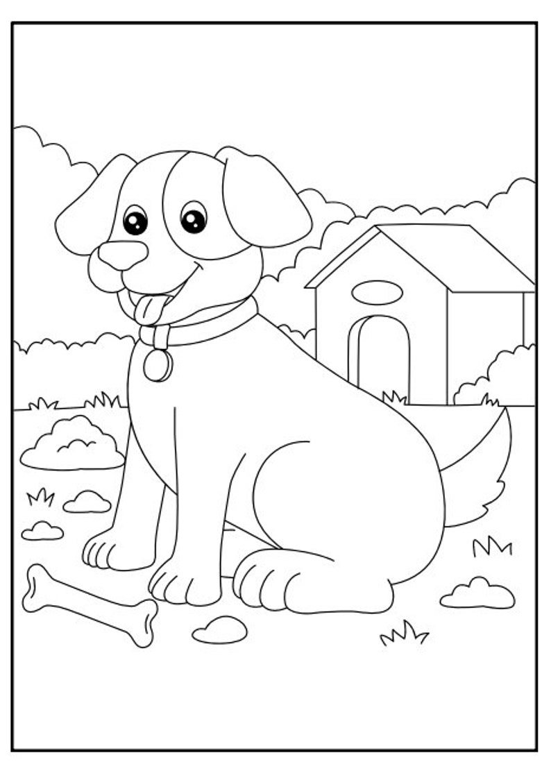 39 Animal Printable Coloring Pages Kids Age 4-8 | Happy Animals | Kids ...