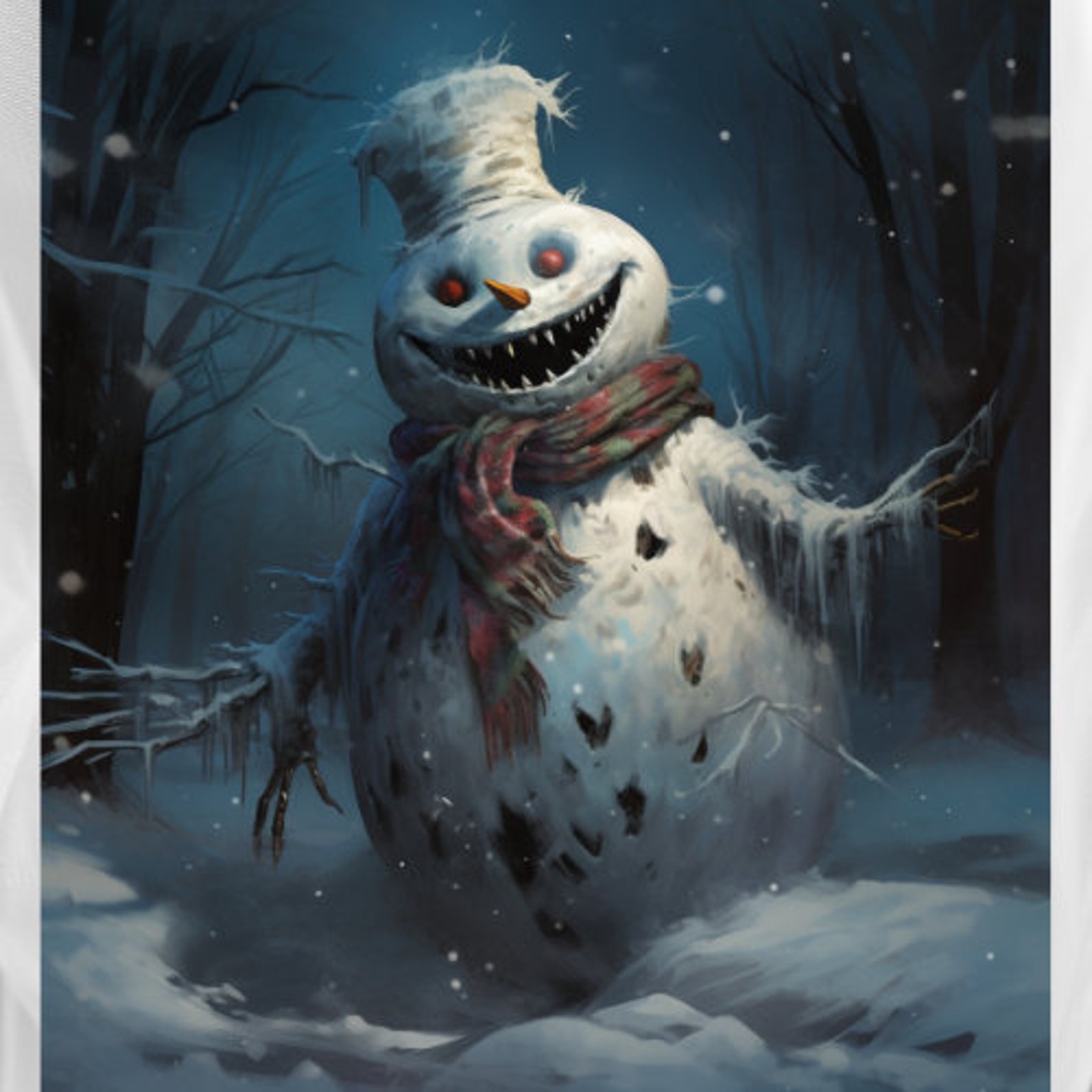 Scary Snowman Clipart, 13 Abominable Snowman, Victorian Snowman, Steampunk Snowman, Spooky Dark ...