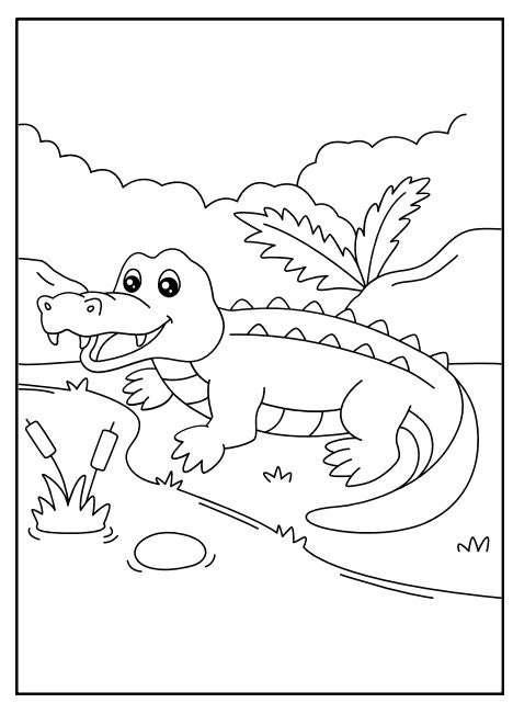 39 Animal Printable Coloring Pages Kids Age 4-8 | Happy Animals | Kids ...