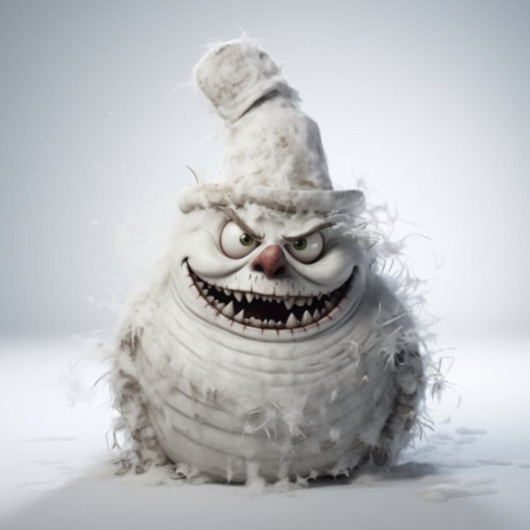 Angry Snowman Clipart, 5 High Quality PNG, Digital Download, Card ...
